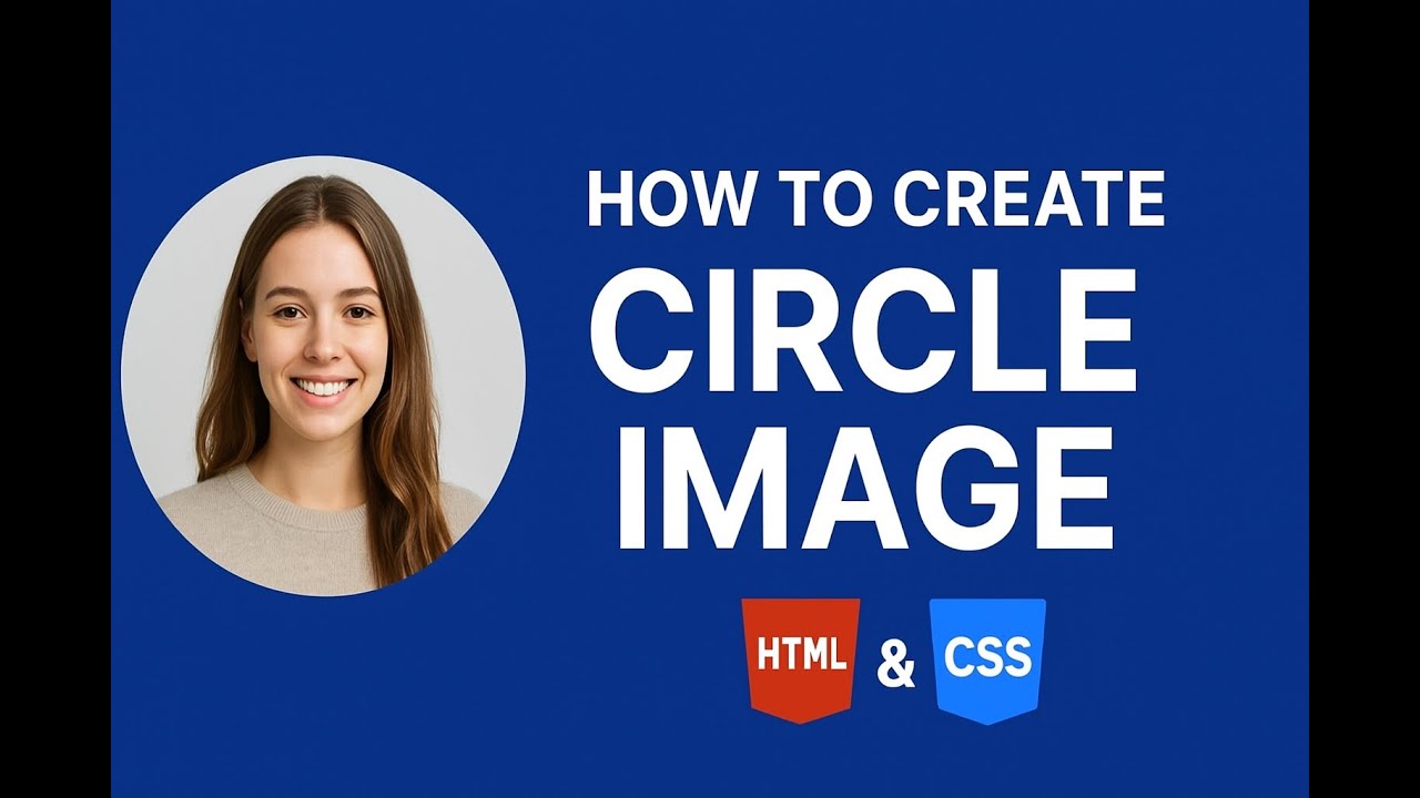 How to create circle image with html & css | how to make circle image ...