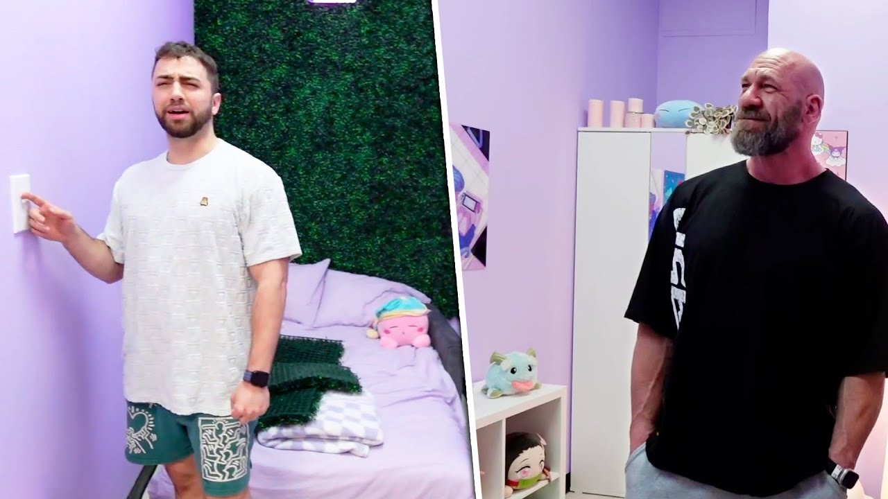 Mizkif and Rob reactions to Fandy's new room at the Gym - YouTube