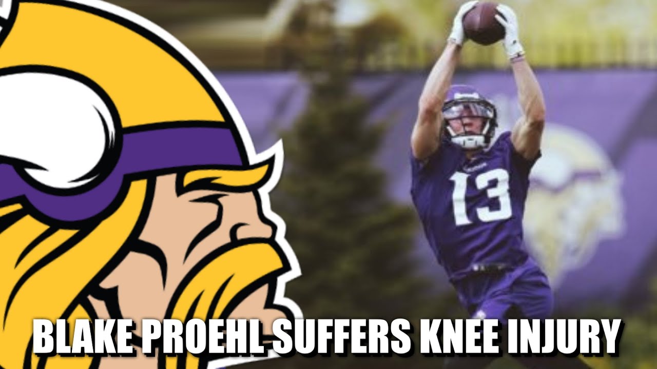 Rookie WR Blake Proehl Suffers Knee Injury at Wednesday's Vikings ...