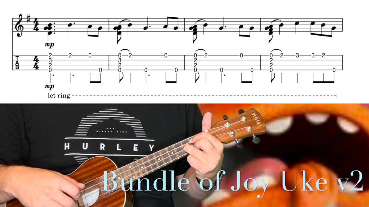 Inside Out Bundle of Joy | Easy Fingerstyle Uke Play Along Tutorial ...