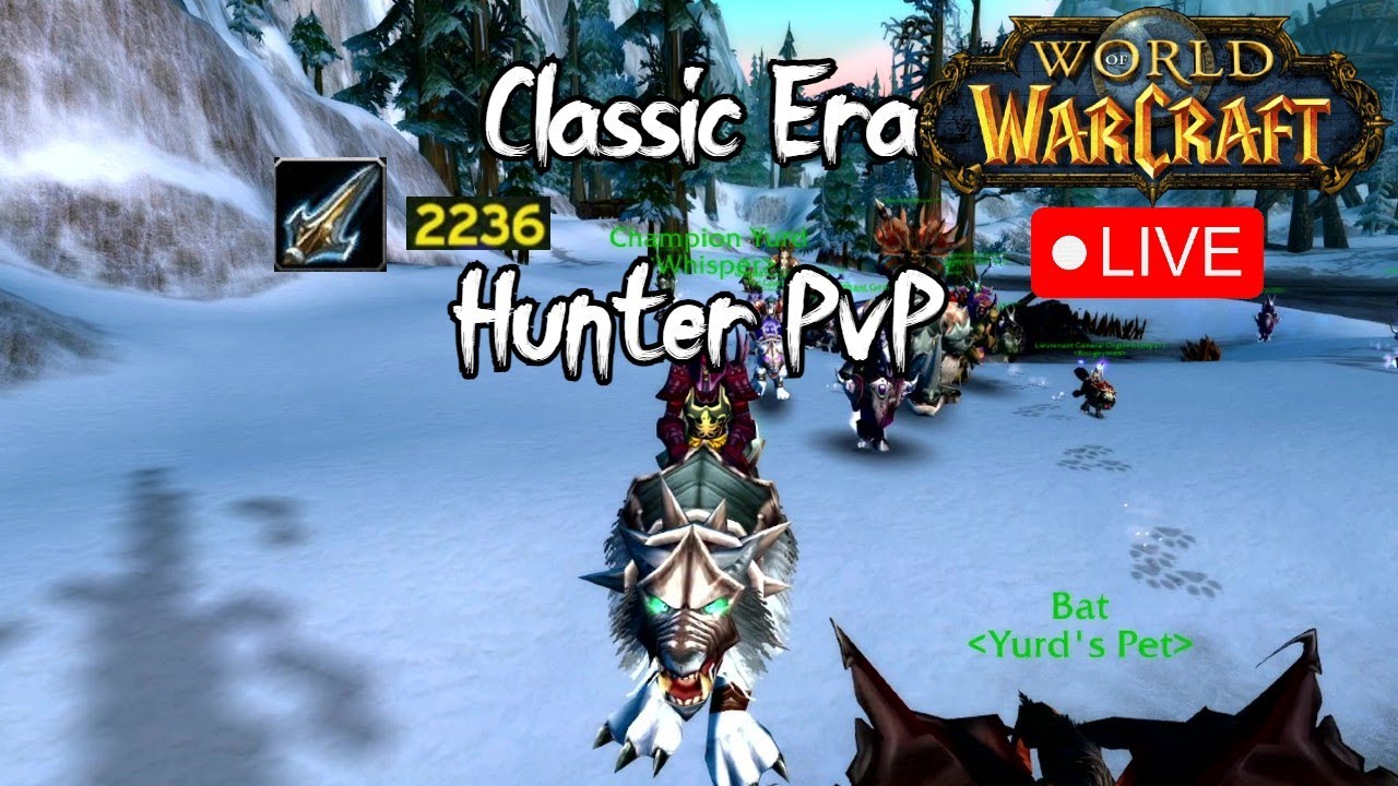 WoW Classic PvP - R10 Hunter Chill Grind AV - YouTube