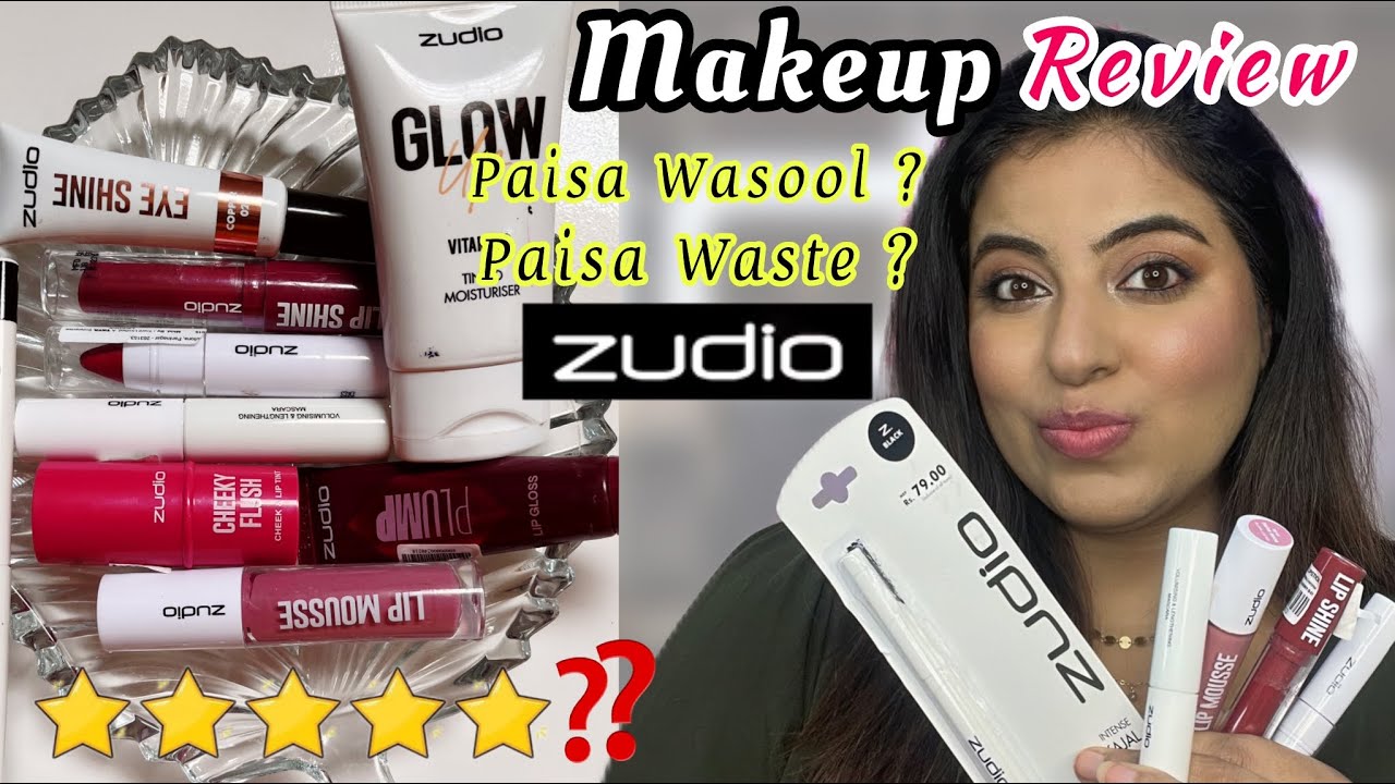 Trying ZUDIO makeup😍 || under 199₹| HONEST ReviewS || full face of ...