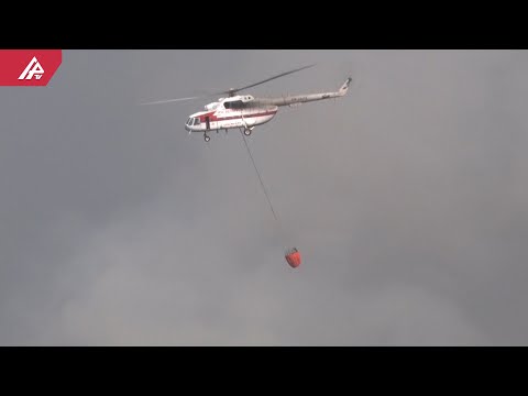 Helikopterlər yanğını necə söndürür - ŞƏRHSİZ