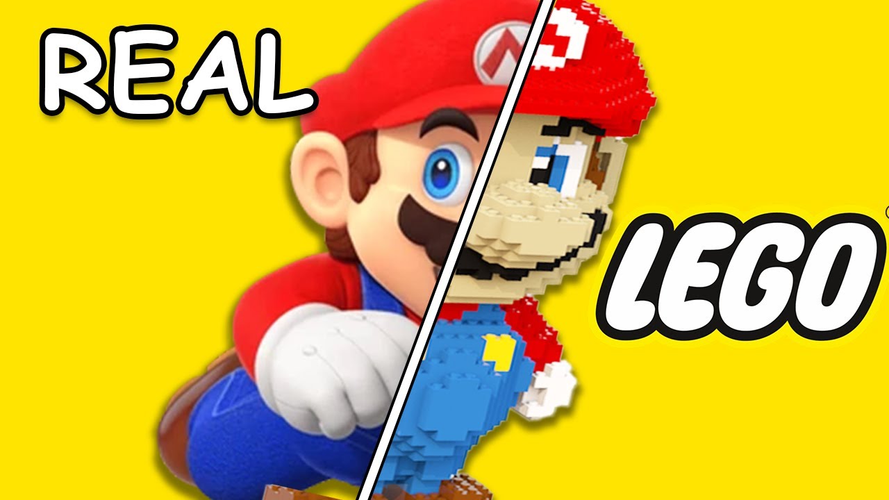LEGO MARIO VS REAL MARIO - YouTube