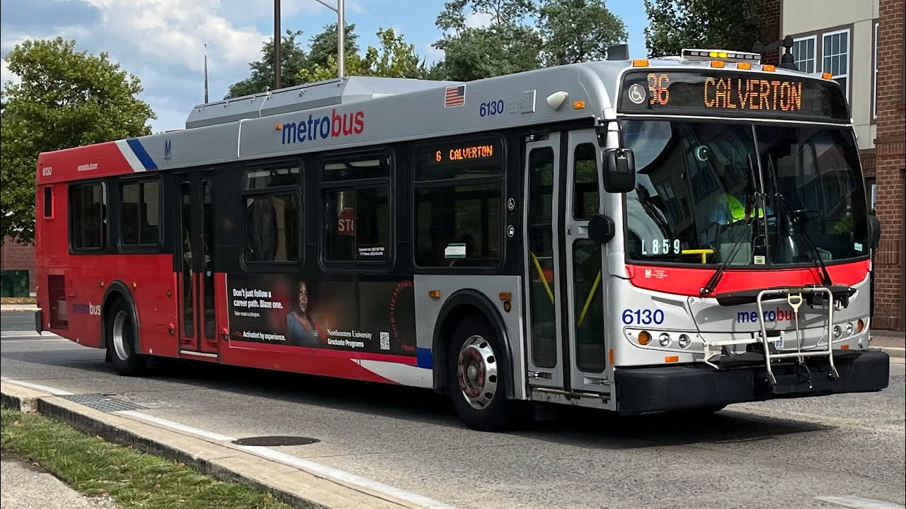 Wmata 2006 New Flyer D40LFR #6130 On Route 86 - YouTube