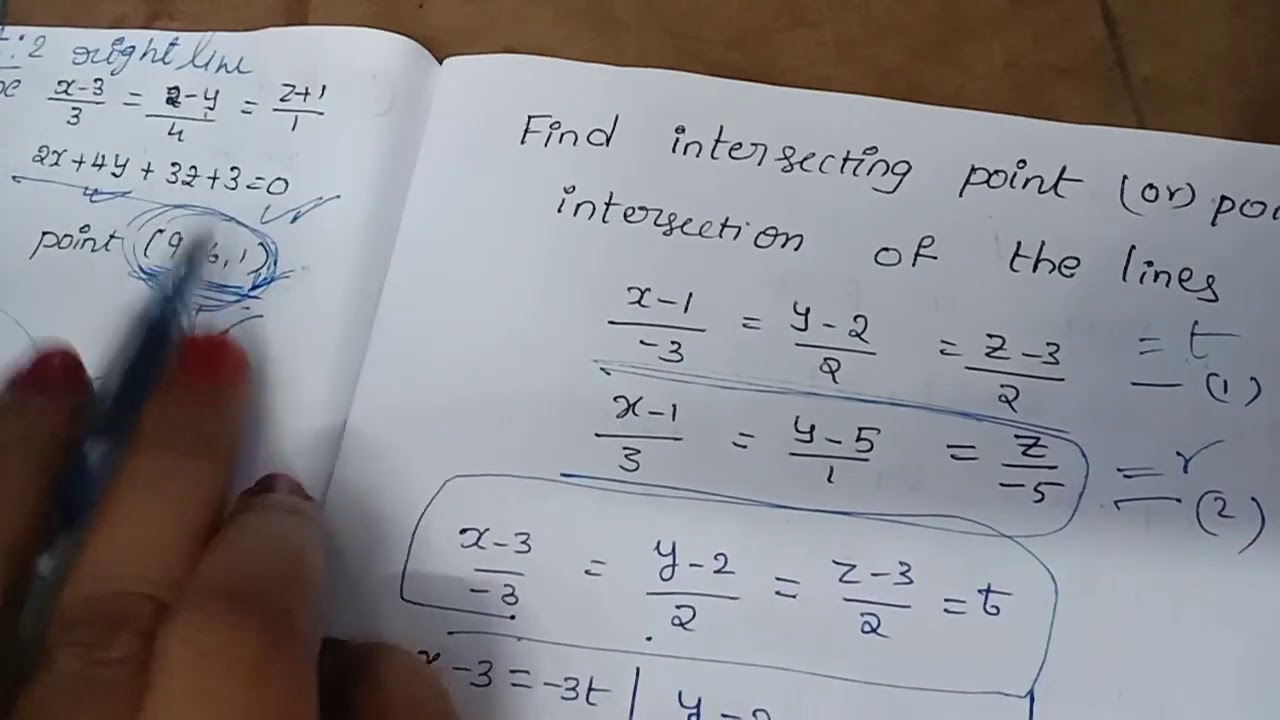 1bsc solid geometry,right line , exercise 1 ,imp models part2 - YouTube