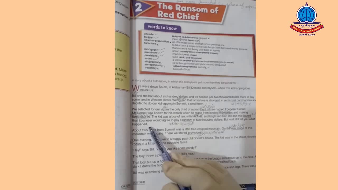 English A K 6 Lecture 1 lesson#2 The Ransom of Red Chief Reading ...