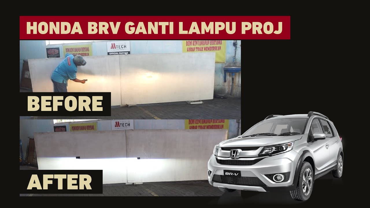 VARIASI LAMPU MOBIL UNTUK HONDA BRV - YouTube