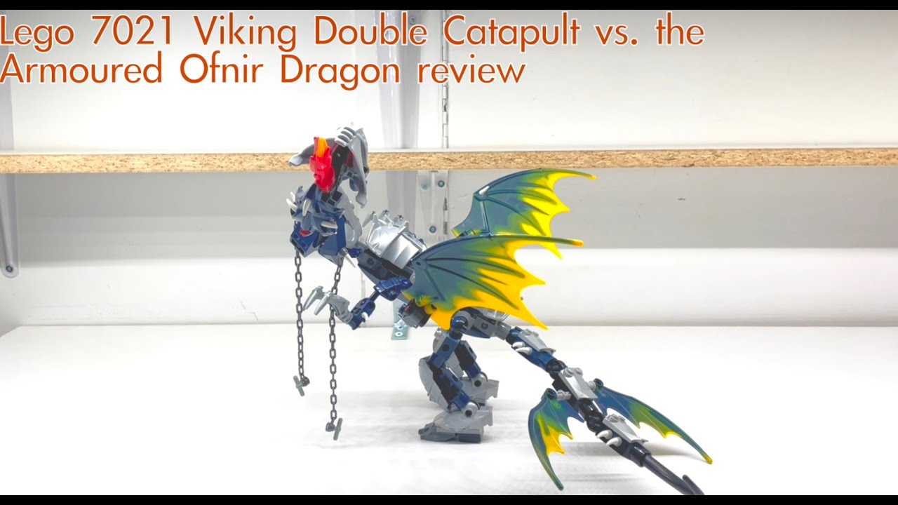Lego 7021 Viking Double Catapult vs. the Armoured Ofnir Dragon review ...