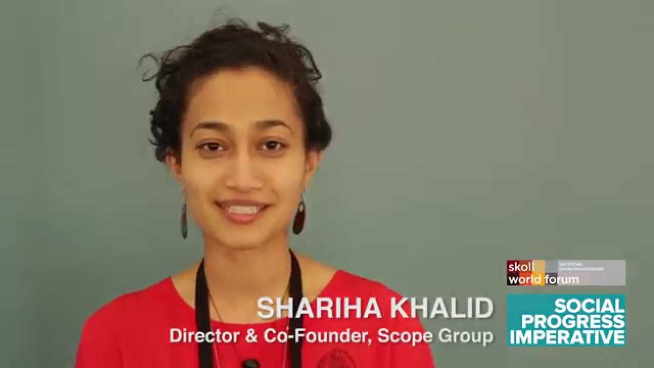 Shariha Khalid at Skoll World Forum discussing social progress - YouTube