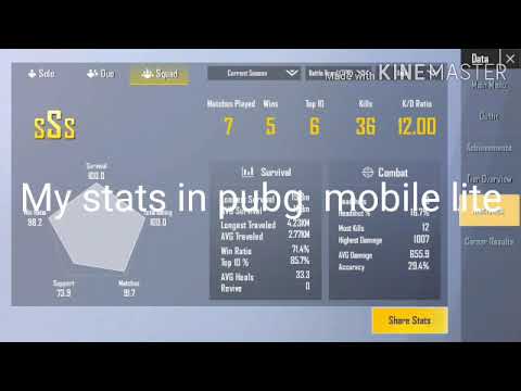 My stats of pubg lite for those who ask me noob...