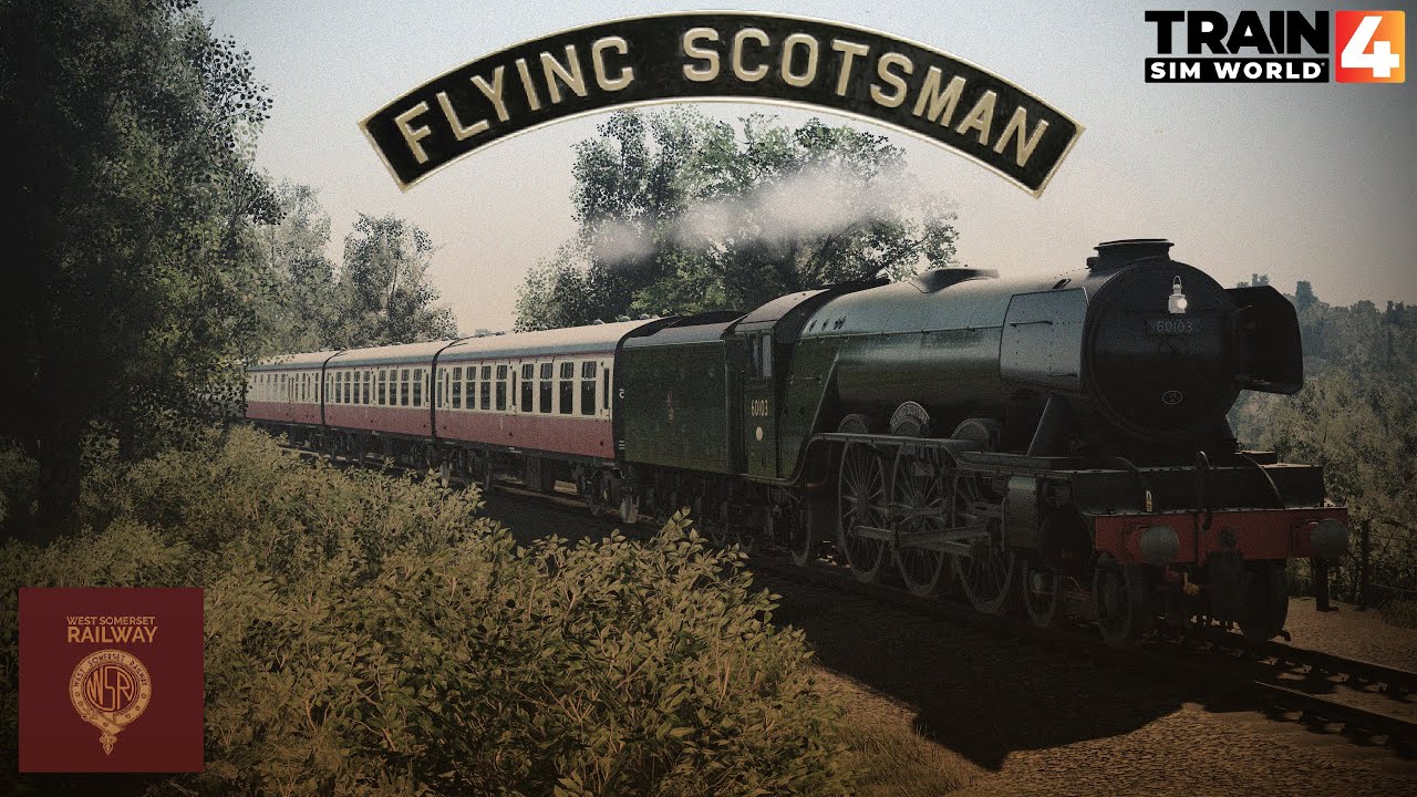 ASMR Passeio incrível a Bordo do Flying Scotsman na West Somerset ...