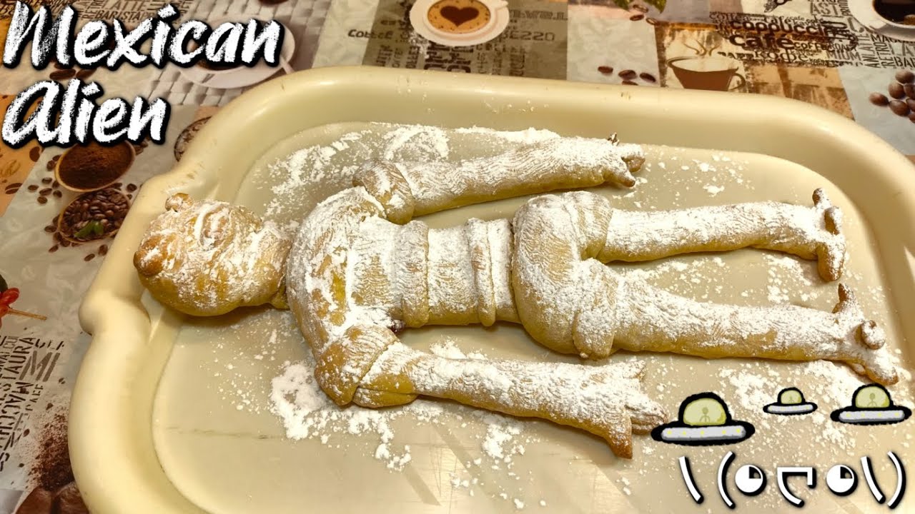 How to Make a Mexican Alien Bread for Halloween Easy Recipe - YouTube