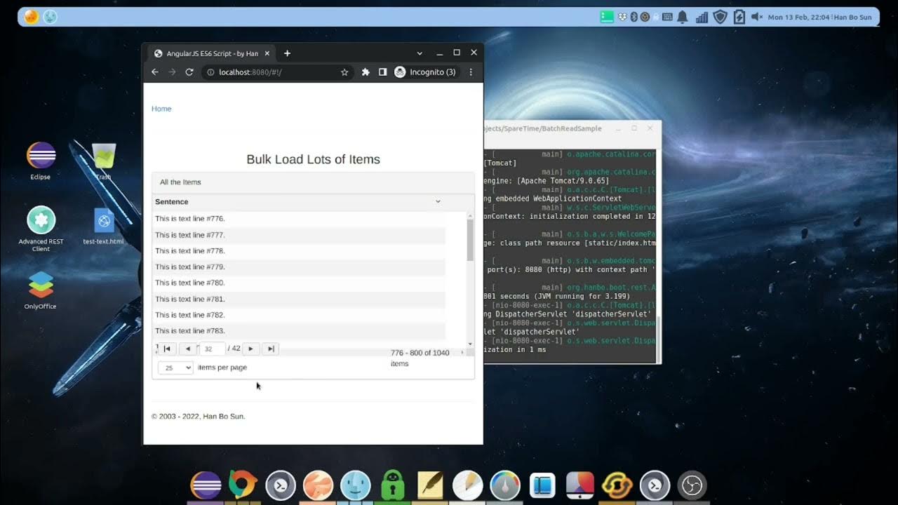 Tutorial Demo Batch Read Data Display with AngularJS - YouTube