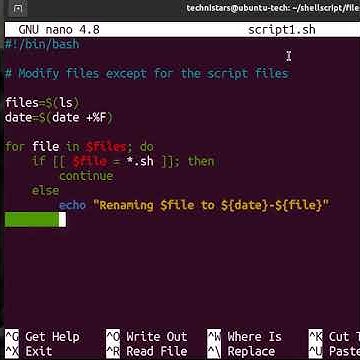 Shell scripting - Modify certain files with if statement - YouTube