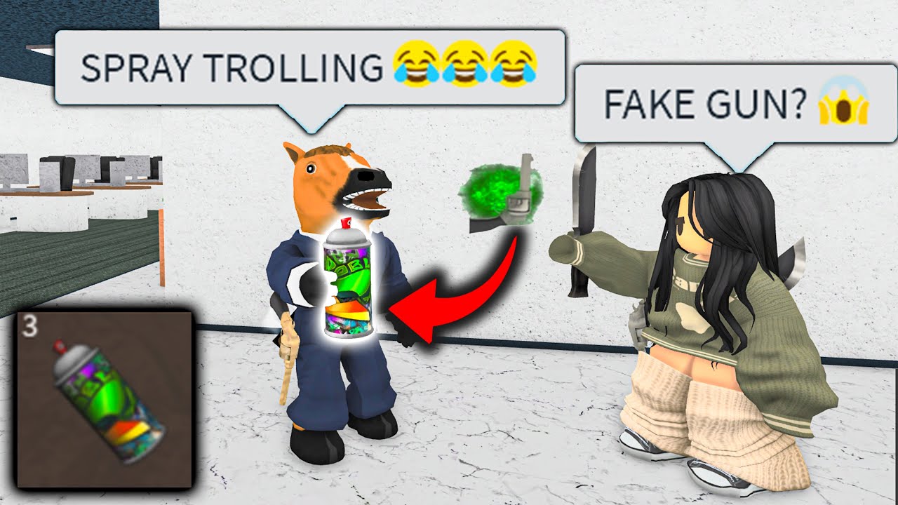 MM2 Roblox - SPRAY TROLLING (MEMES) - YouTube