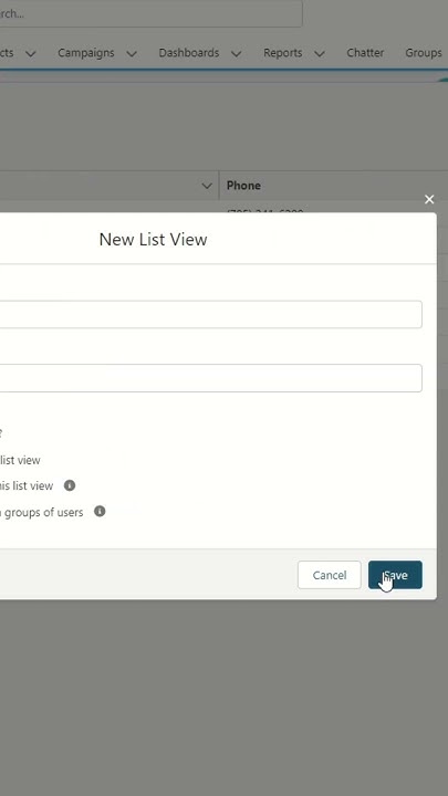 Salesforce 101: Create List View #shorts - YouTube