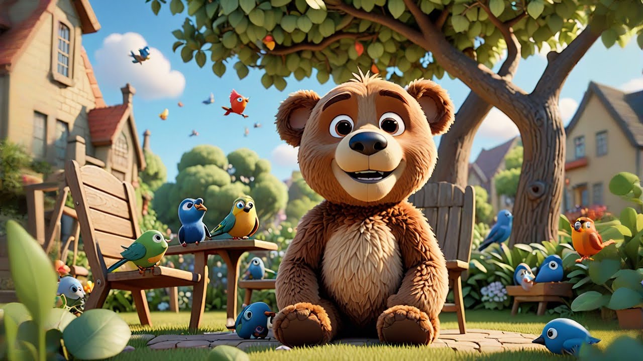 The Teddy That Climbed a Tree 🧸🌳 | Cute Animated Nursery Rhyme for Kids ...
