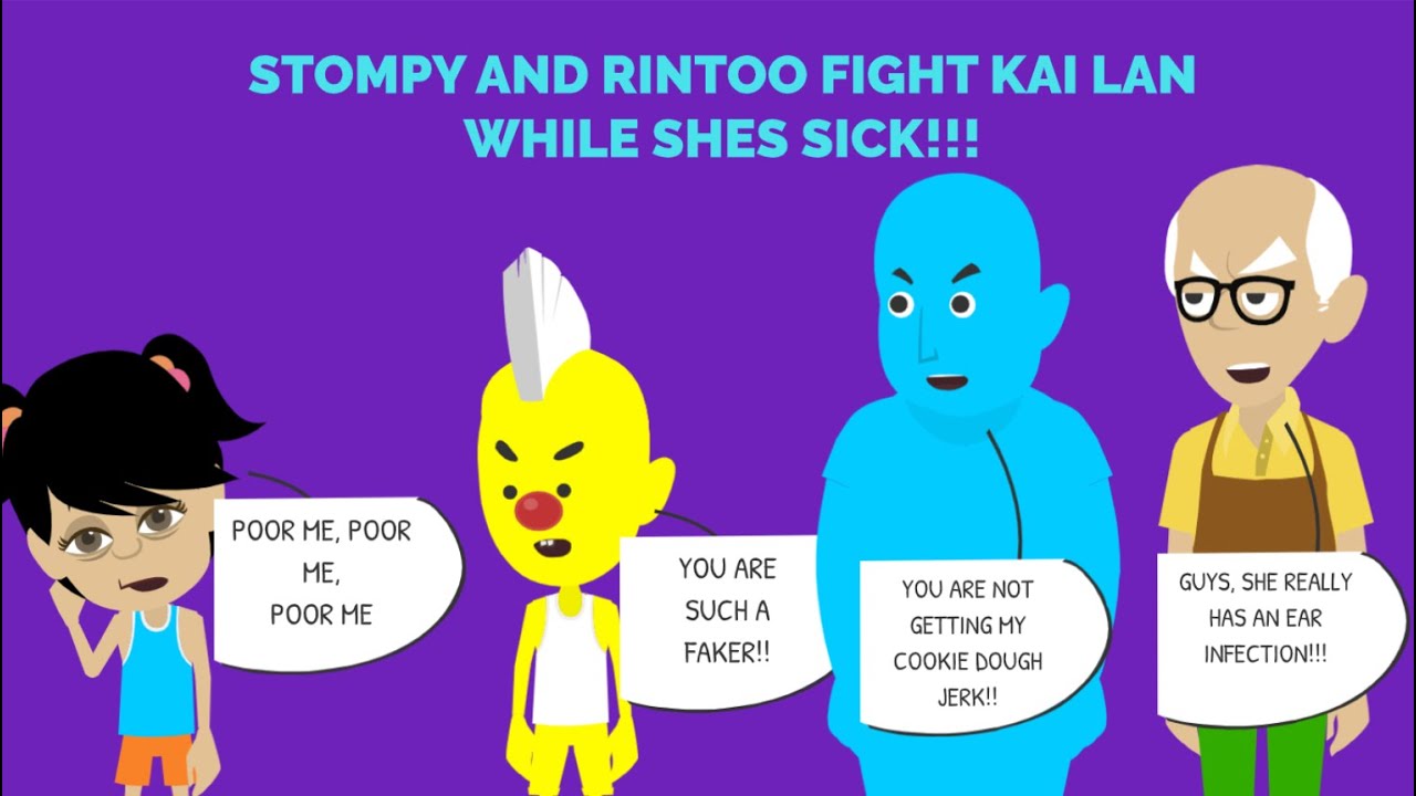 YeYe1st: STOMPY AND RINTOO FIGHT KAI LAN WHEN SHE'S SICK!!! - YouTube