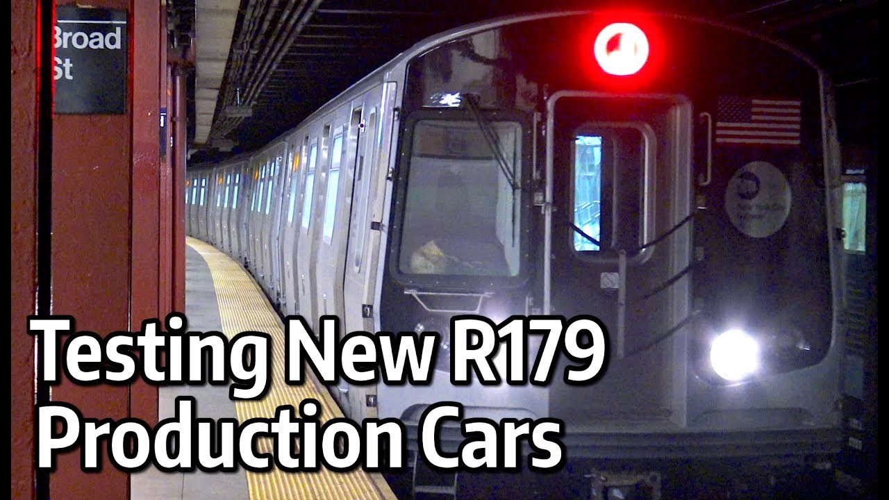 ⁴ᴷ New R179 Cars 3066-9+3090-3 First Day of Burn-In Testing - YouTube