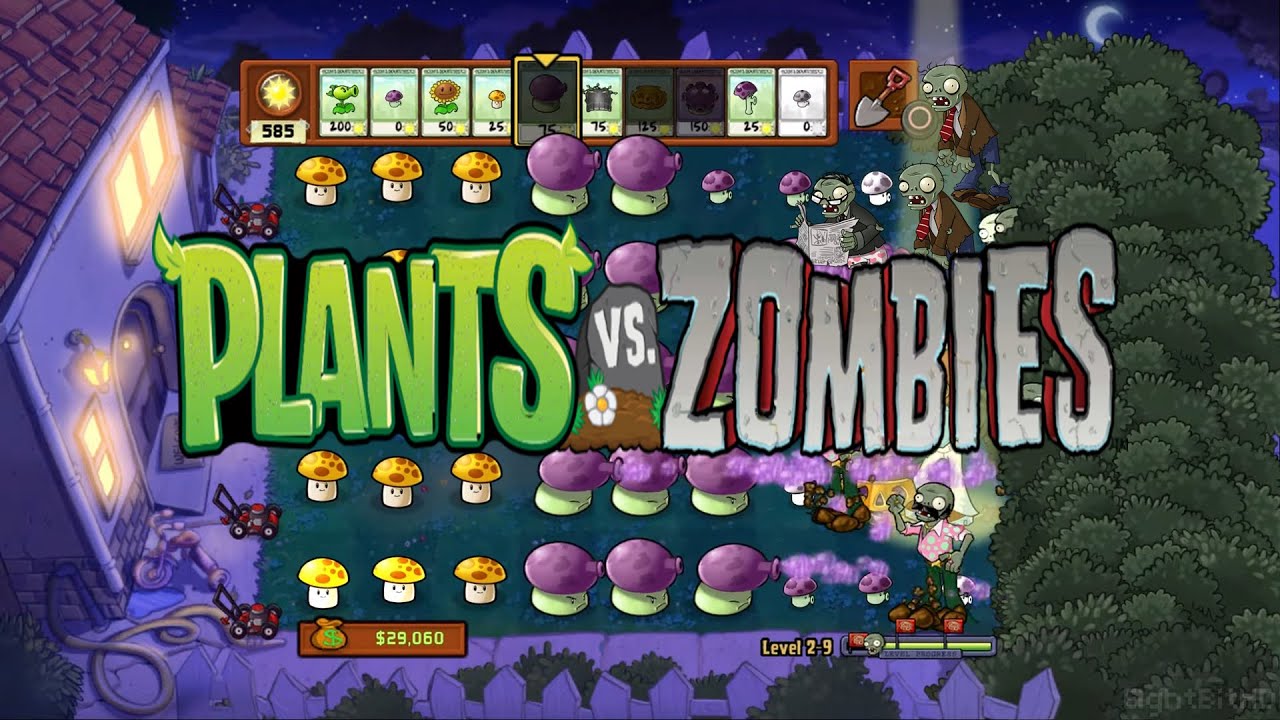 Plants vs. Zombies [PS3] Night Gameplay - YouTube