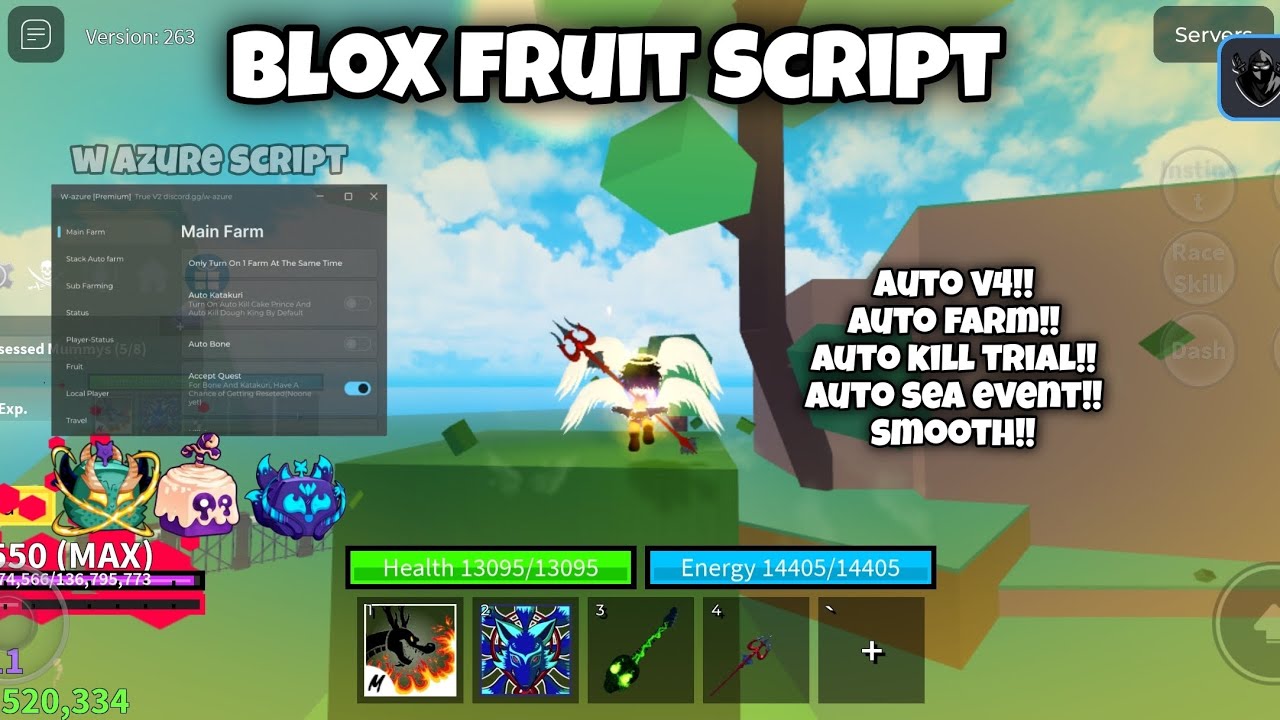 [FREE] Blox Fruits Script | Auto sea event | Auto V4 race | Auto kill ...
