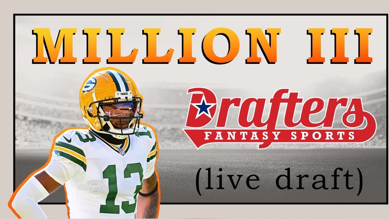 🏈 LIVE Drafters MILLION III Best Ball Draft! - YouTube