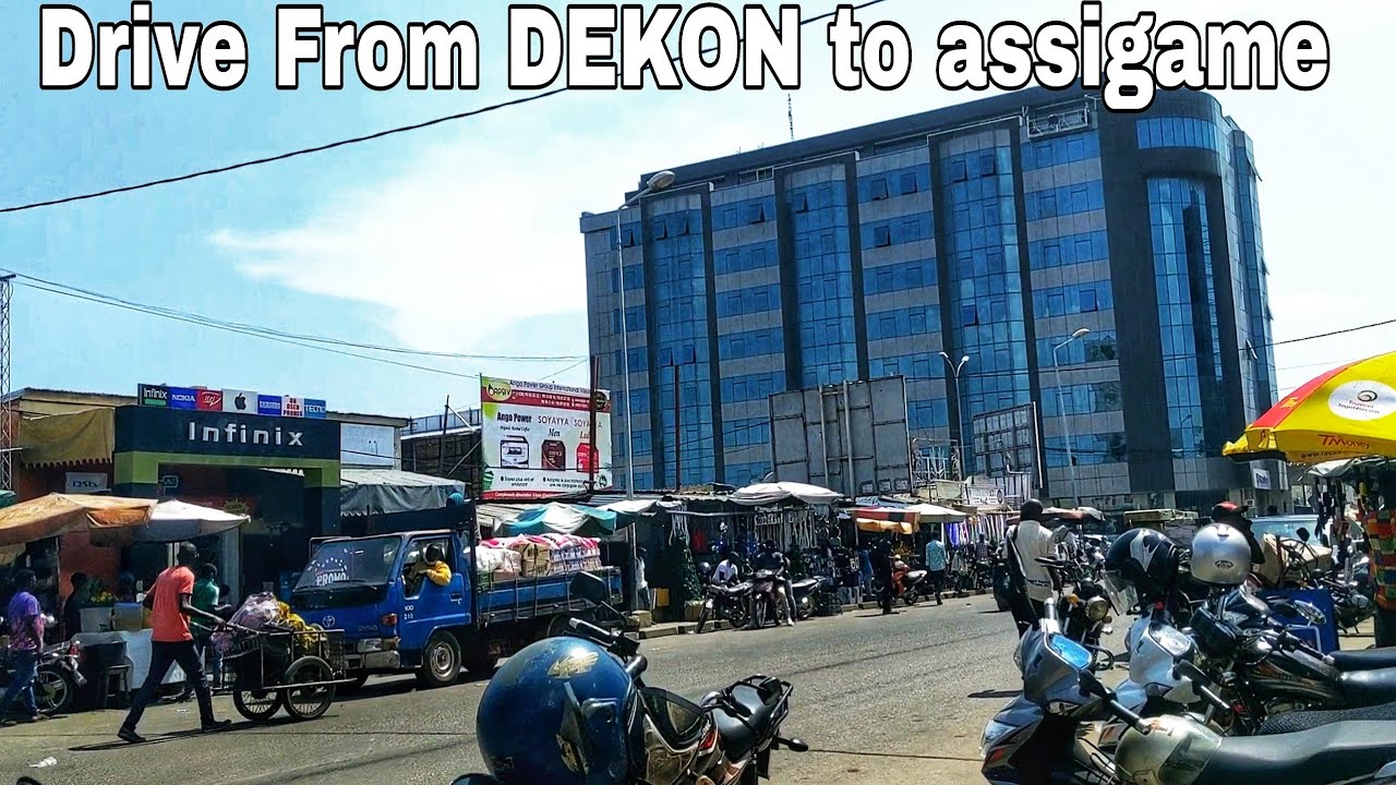 Lomé center town. Ride from Dekon to assigame . This is togo west ...