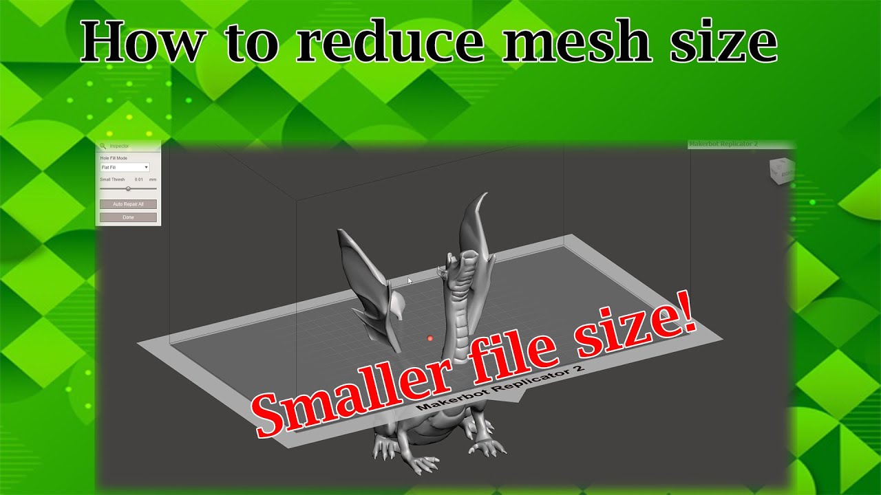 How to reduce the size of your 3D file! - YouTube