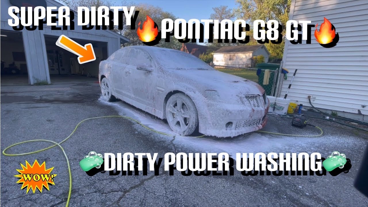 CLEANING MY SUPER DIRTY PONTIAC G8 ‼️ SATISFYING DIRTY PRESSURE WASHING ...