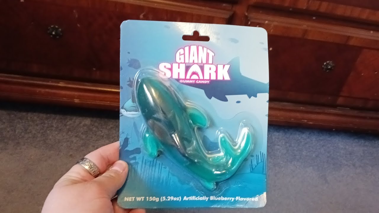 Giant Gummy Shark Review Asmr 🦈 - YouTube