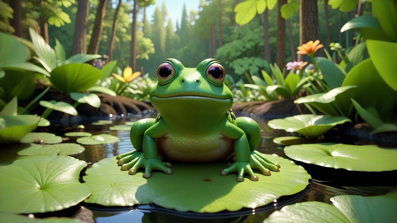 Find the Green Frog! 🐸🍃 | Learn Colors and Animals | Fun Hide & Seek ...