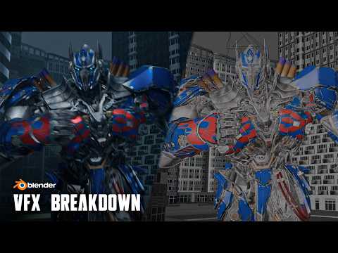 Optimus Prime vs. Lockdown | VFX Breakdown - Blender