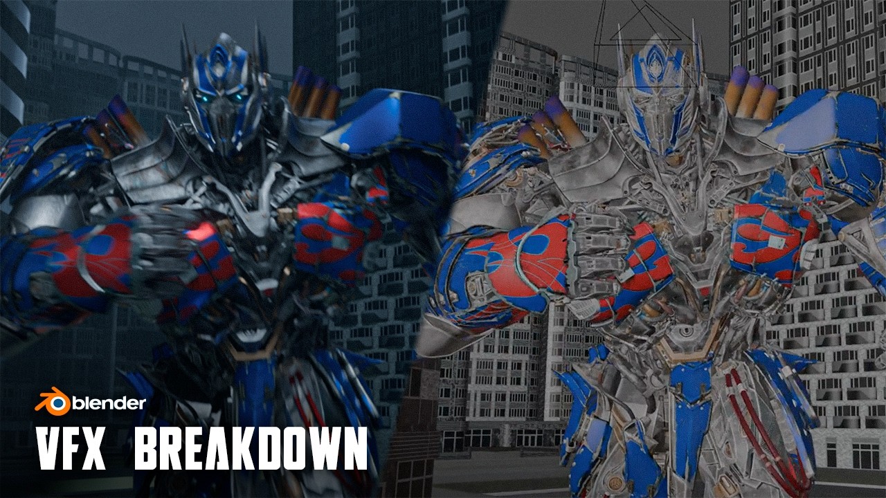Optimus Prime vs. Lockdown | VFX Breakdown - Blender - YouTube