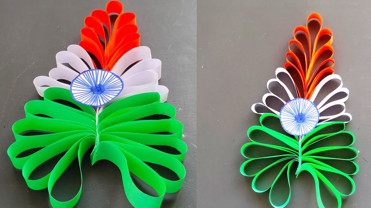 Stylish Indian Flag 15th August Indian Indipence Day || Handmade Easy ...