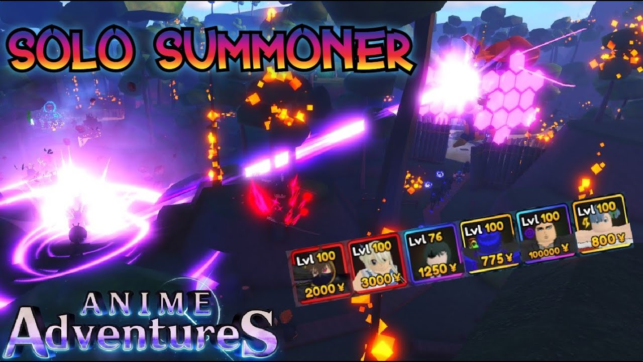 SOLO PERSONAJES SUMMONER ROBLOX ANIME ADVENTURES - YouTube