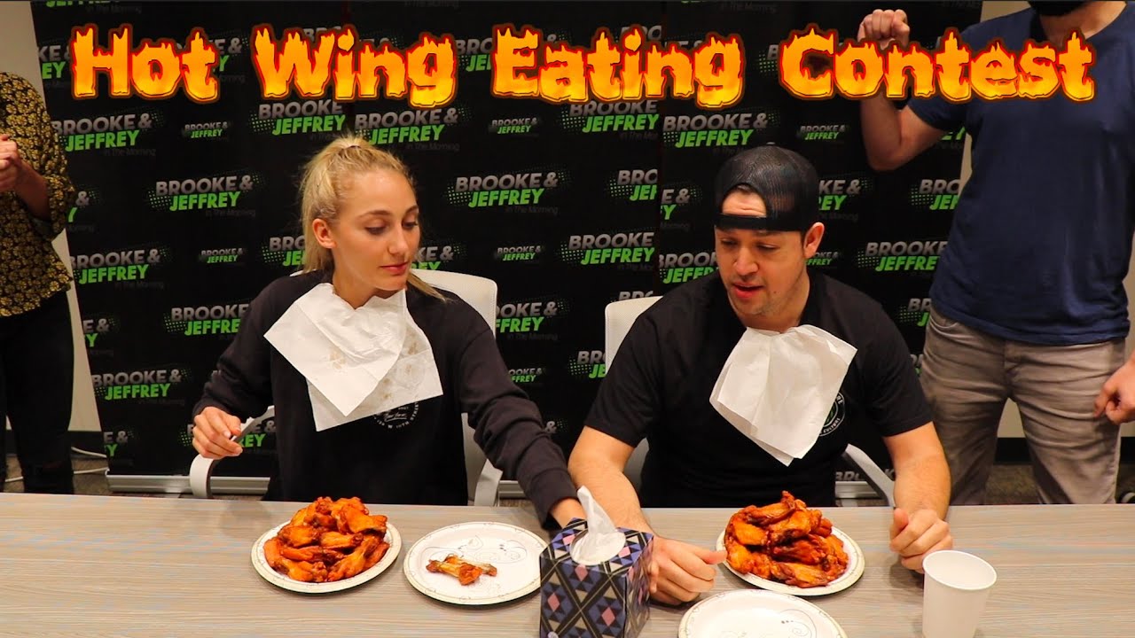 Hot Wing Eating Contest - Winner does the Loser's Makeup - YouTube