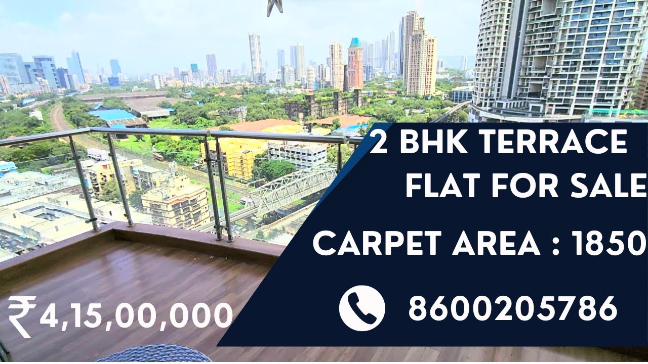 Large 2 BHK For Sale In LOwer Parel, Mumbai || Personal Terrace ...