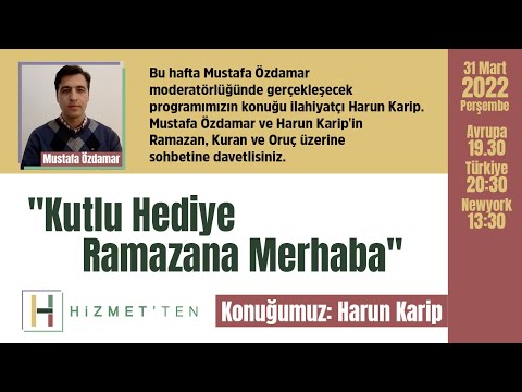 Kutlu Hediye Ramazana Merhaba |  Mustafa Özdamar soruyor Harun Karip cevaplıyor