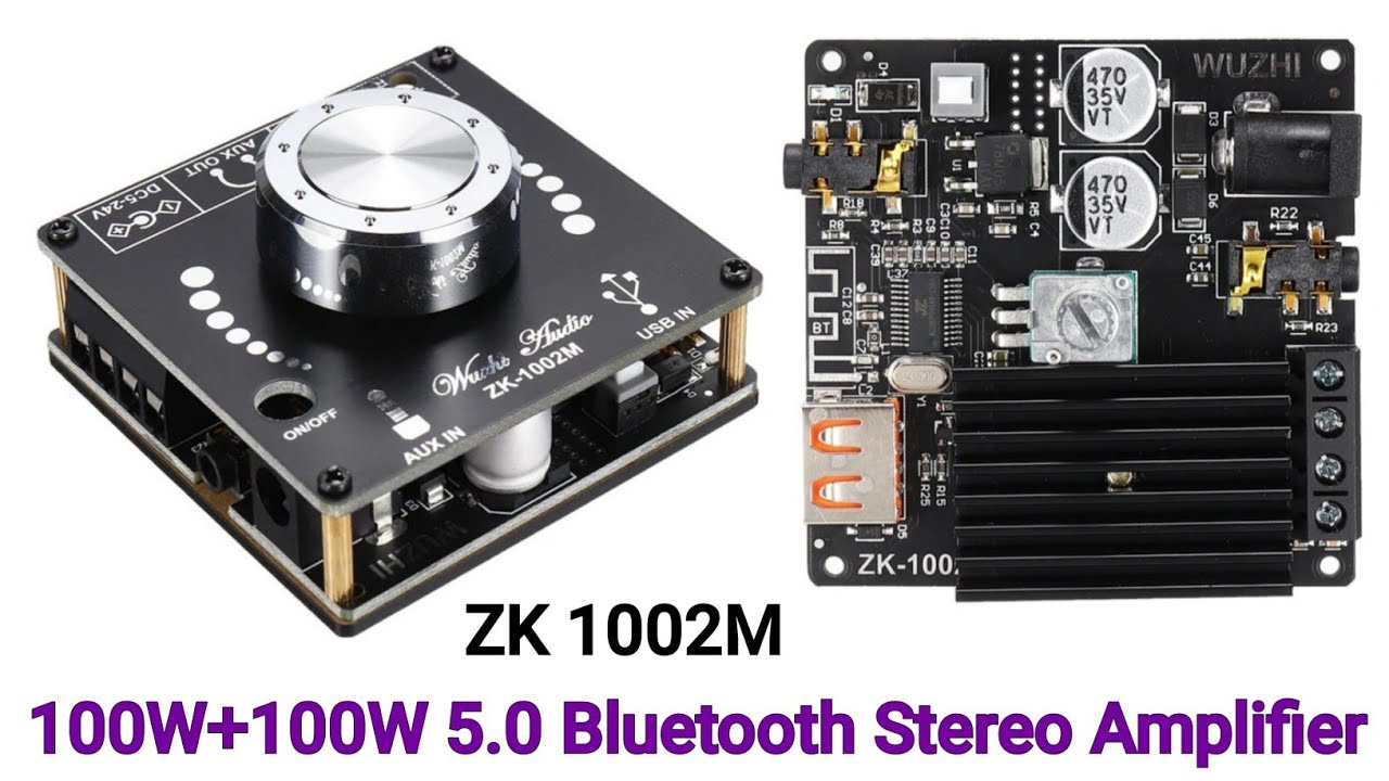 ZK 1002M 200W Bluetooth 5.0 Power Audio Amplifier Board || You Like ...