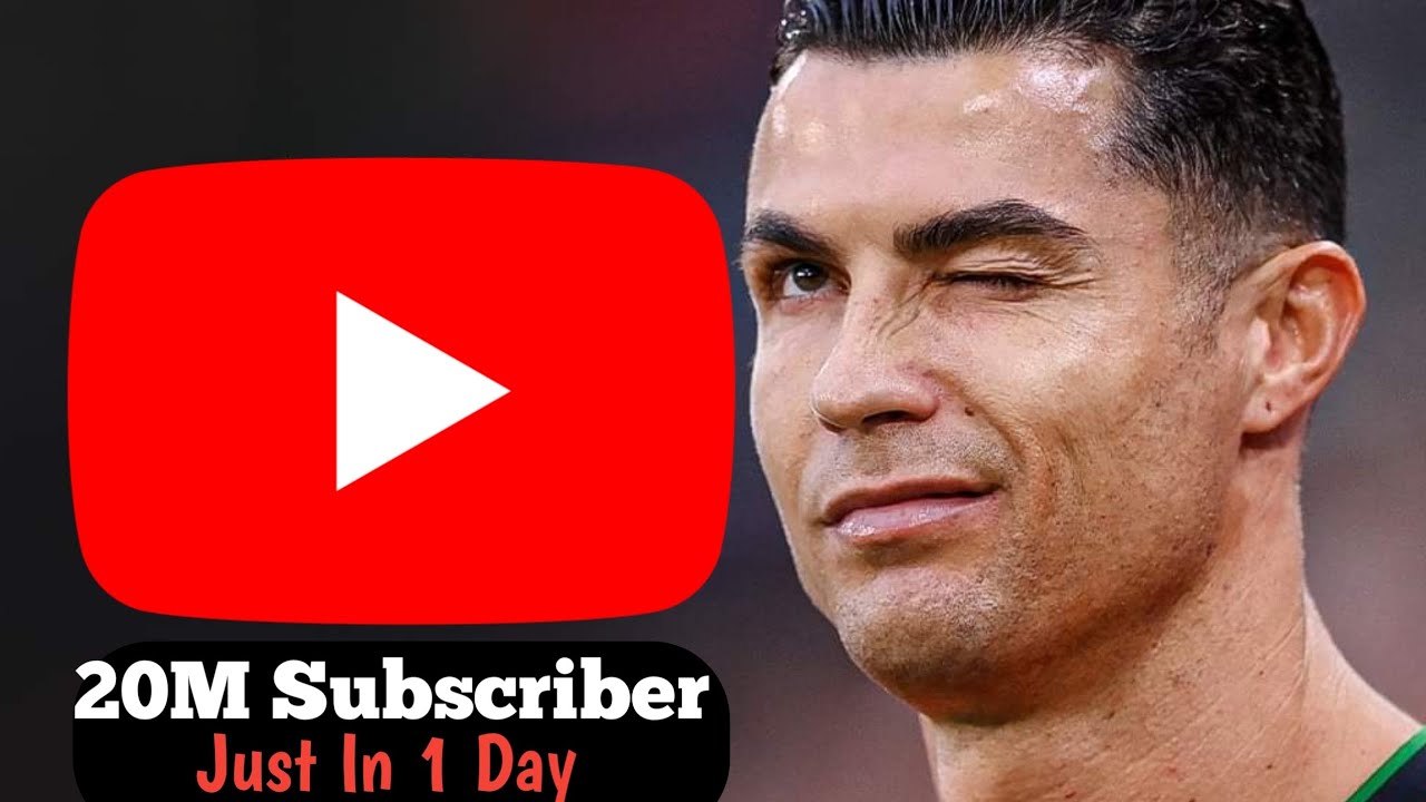 सिर्फ़ 1 दिन में 20 Million Subscribers | Cristiano Ronaldo Yt Channel ...