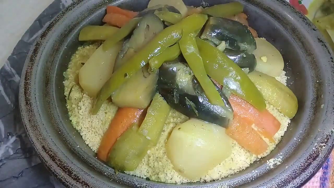 وصفة امازيغية بامتياز" بداز" اللحم المجفف "الكديد" والخضر badaz plat ...