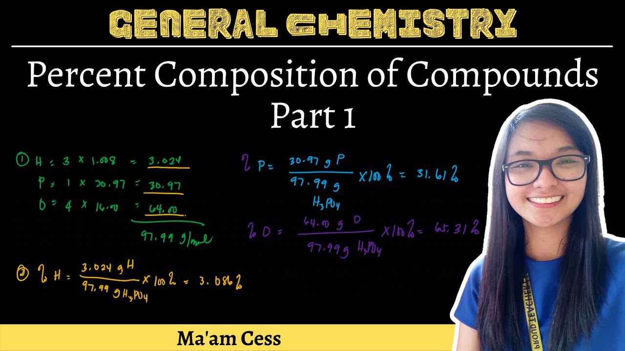 Percent Composition of Compounds | General Chemistry - YouTube
