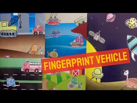 amazing fingerprint vehicles|| Best fingerprint art #fingerprintart # ...