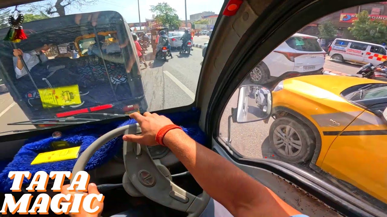Driving TATA MAGIC IN HEAVY TRAFFIC POV - YouTube