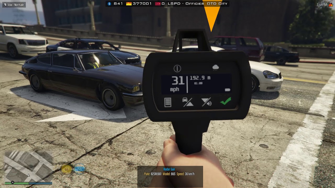 # Gta5RP : Radar à main qui fonctionne. - YouTube