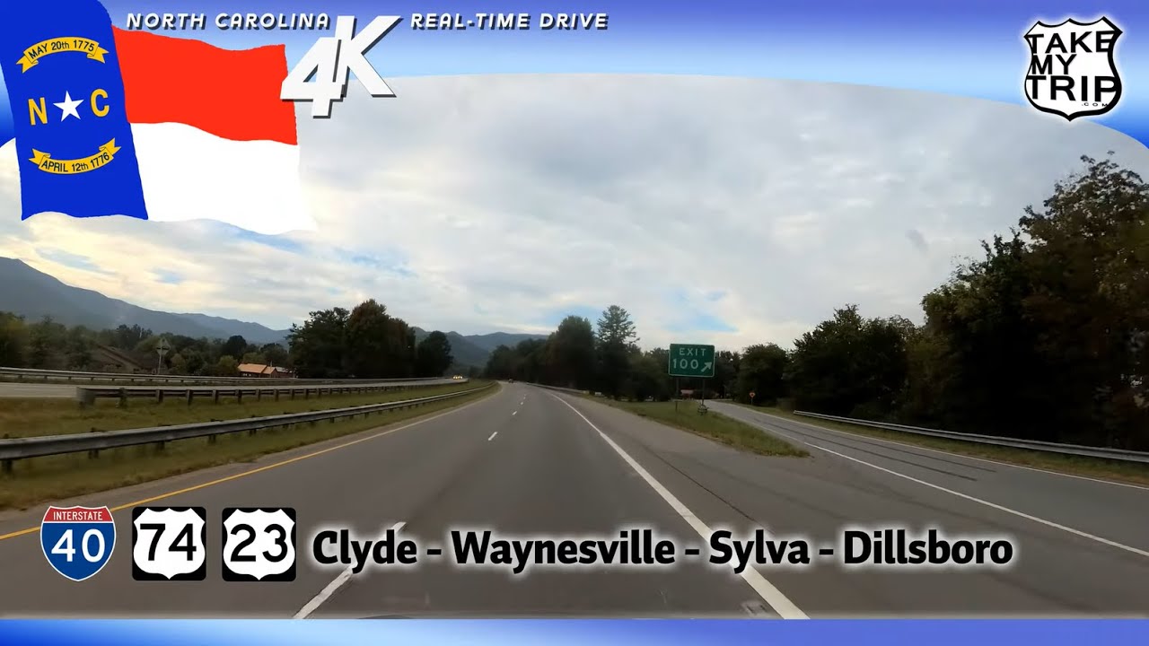 Clyde, Waynesville, Sylva, Dillsboro in western North Carolina: US 74 ...