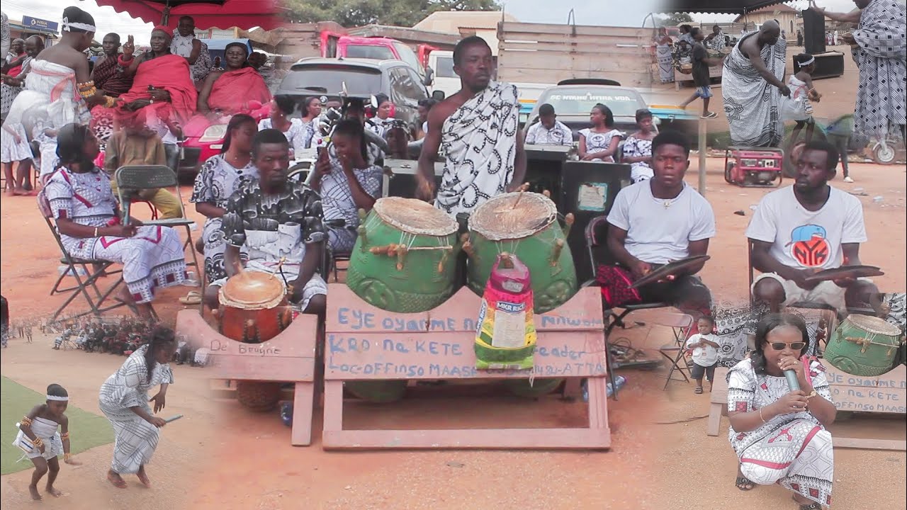 AFRICAN CULTURE DANCE FROM A SMALL FROM ASHANTI REGION AT GHANA - YouTube