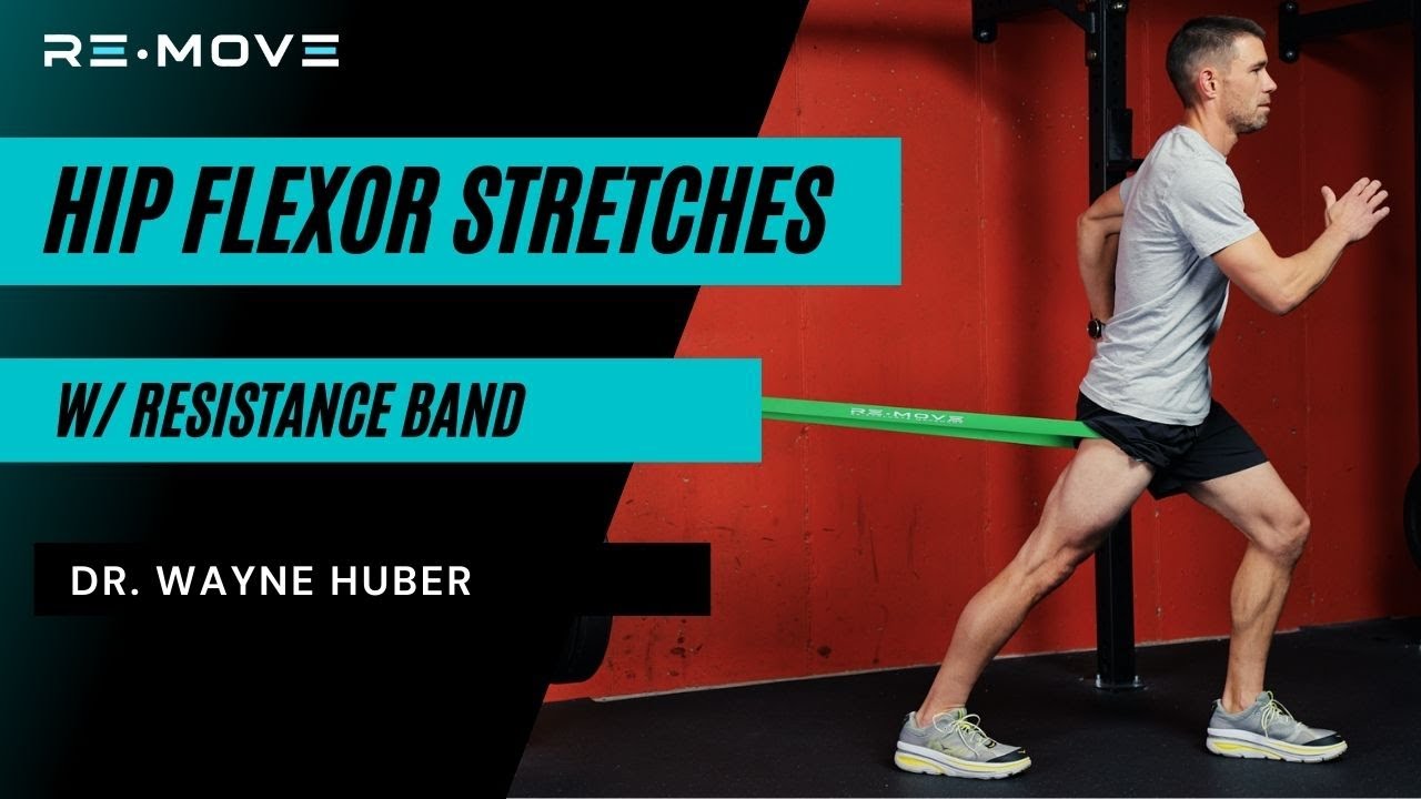 Hip Flexor Stretches with Power Band - YouTube