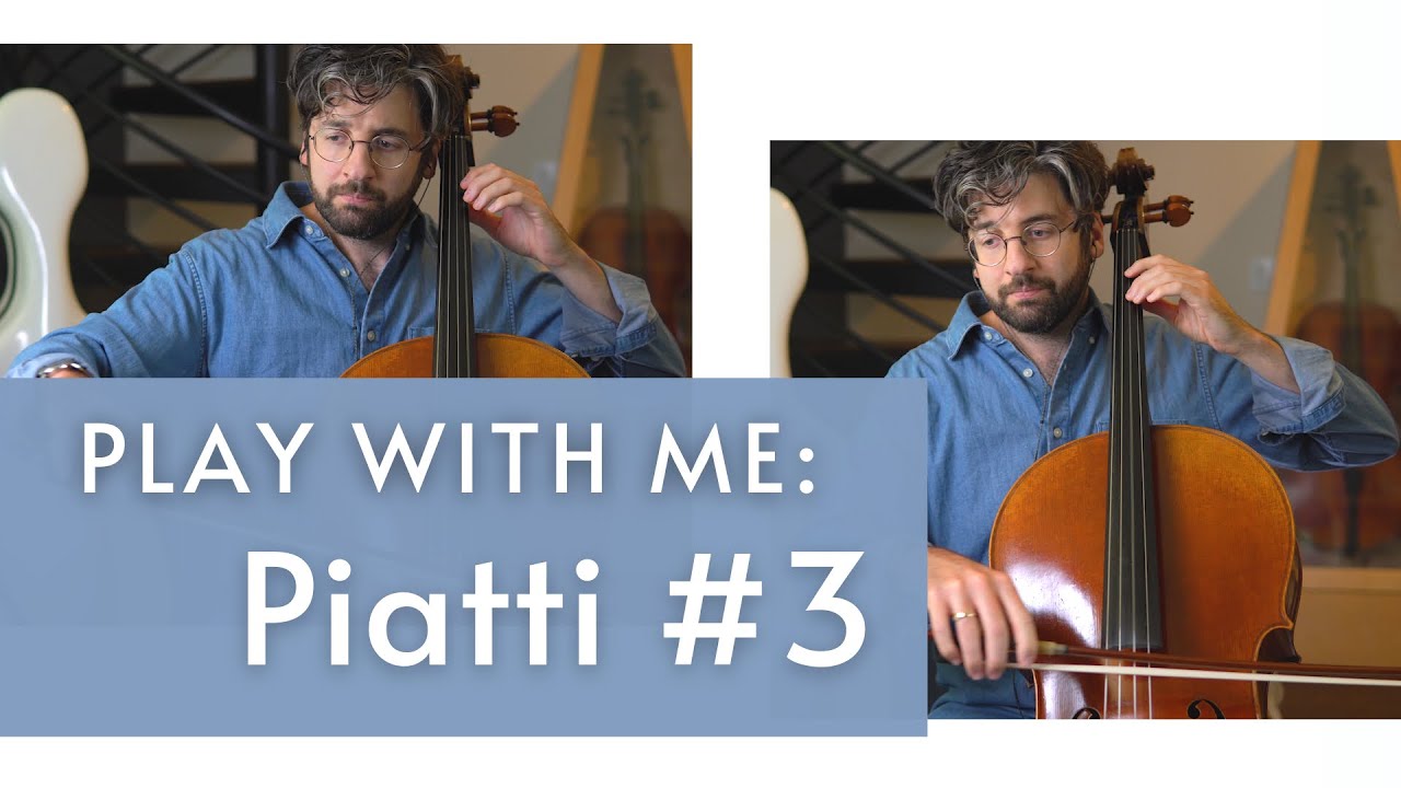 Play Along Piatti Cello Method Book One | Etude 3 | Adult Cello - YouTube